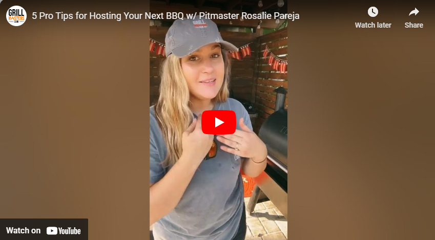 5 Pro Tips for Hosting Your Next BBQ w/ Pitmaster Rosalie Pareja | Grill Masters Club