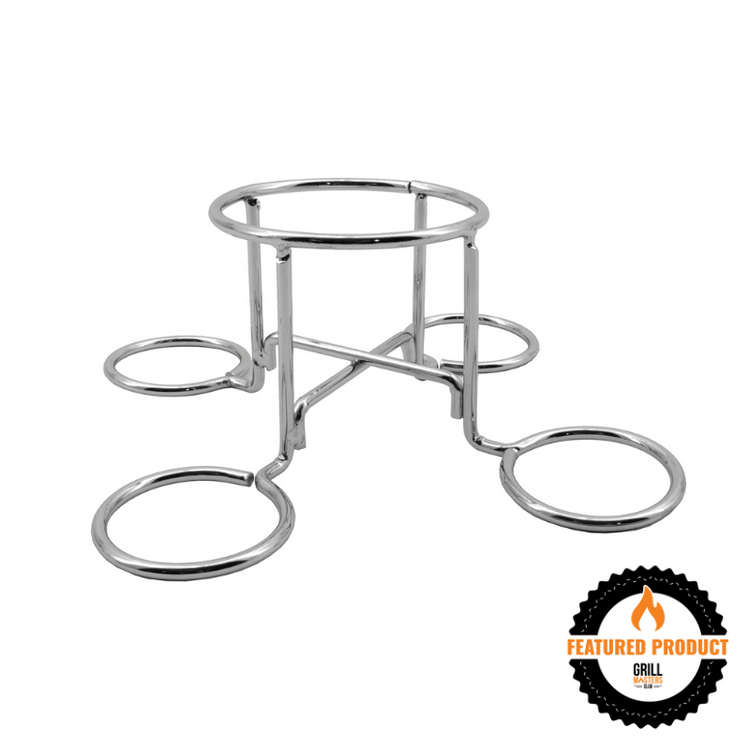 Stainless Steel Beer Can Chicken Stand | Grill Masters Club