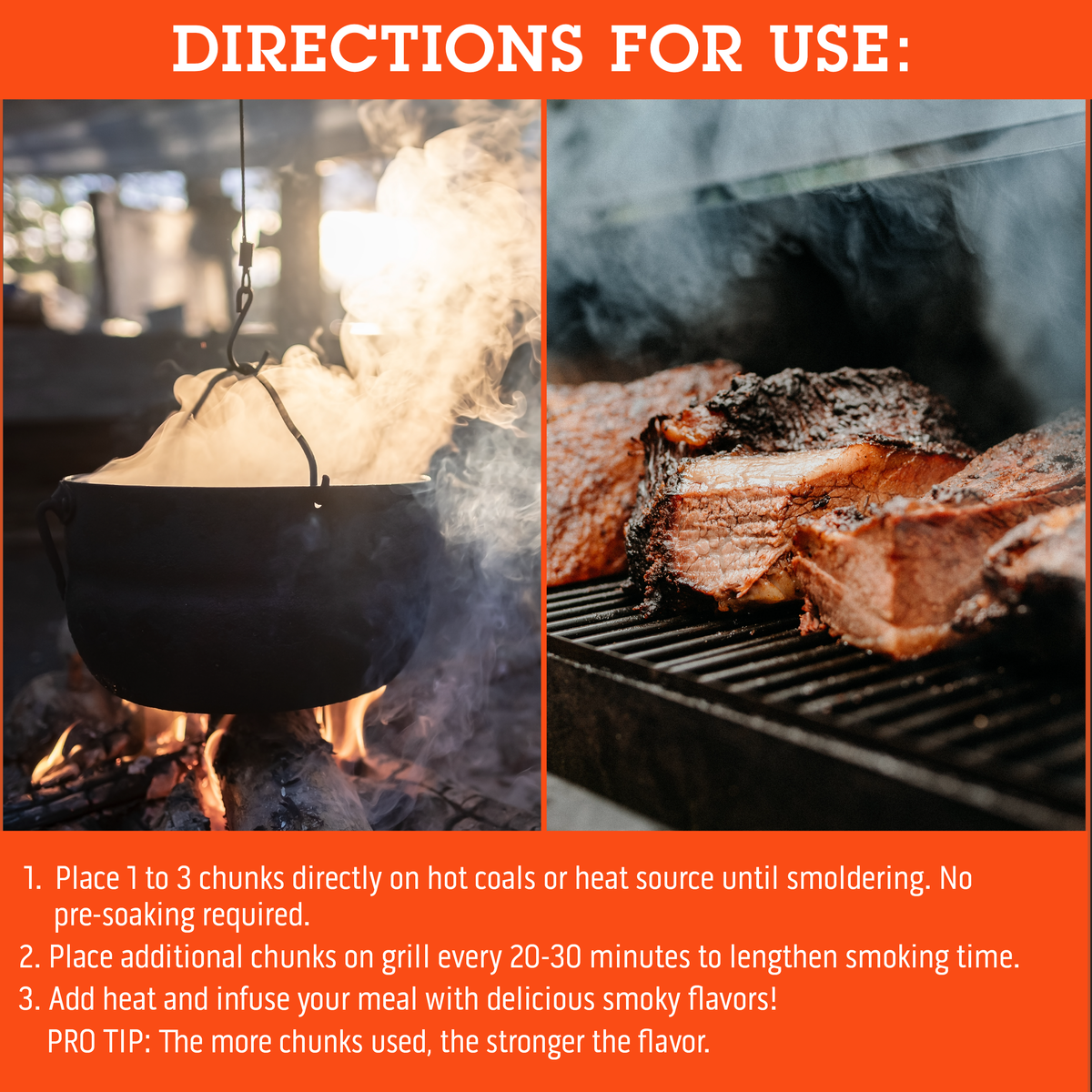 Cherry Wood Smoking Chunks by Camerons Products (10 lb) | Grill Masters ...