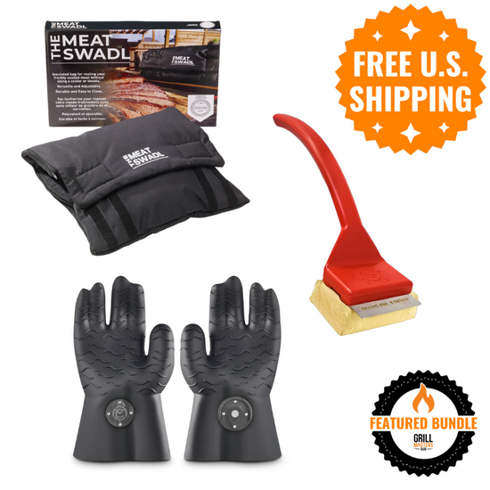 Multi-tasker BBQ Essentials Bundle: Meat Swadl + MagneCHEF Grilling Gl ...