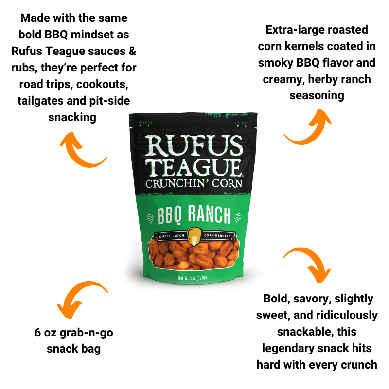 Rufus Teague Crunchin' Corn - BBQ Ranch (6 oz) | Grill Masters Club