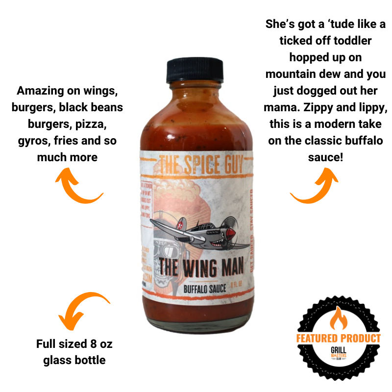 The Wing Man Buffalo Sauce by The Spice Guy (8 oz) | Grill Masters Club