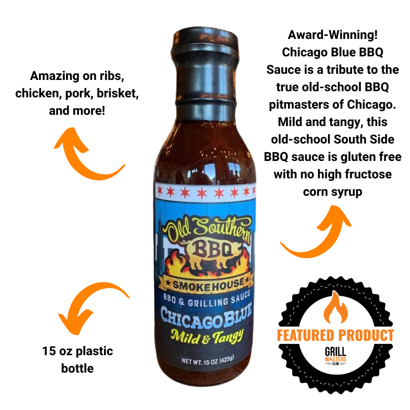 Chicago Blue BBQ Sauce by Old Southern BBQ (15 oz) | Grill Masters Club